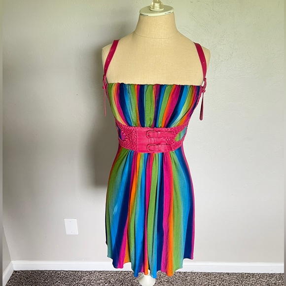 Sky | Dresses | New Sky Brand Multi Color 0silk Mini Dress | Poshmark